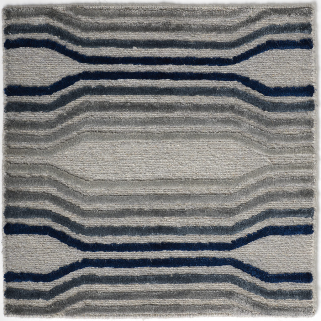 Broadway-River, Custom Hand Knotted Rugs, Geometric Style