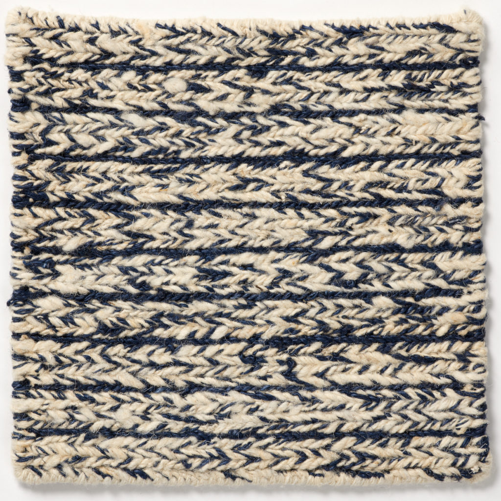 Flurry-Navy, Custom Hand Knotted Rugs, Texture Style