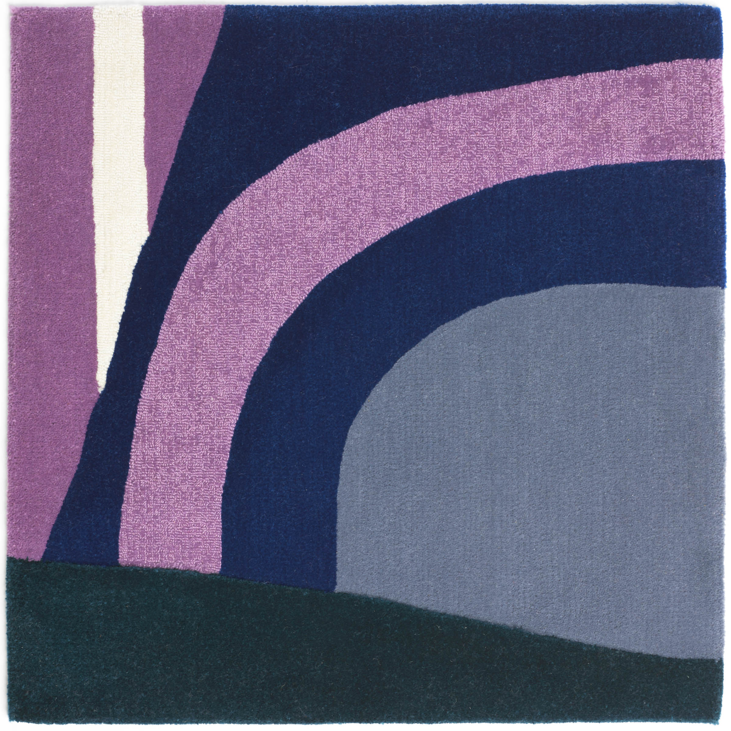 Upbeat-Periwinkle, Custom Hand Tufted Rugs, Abstract Style