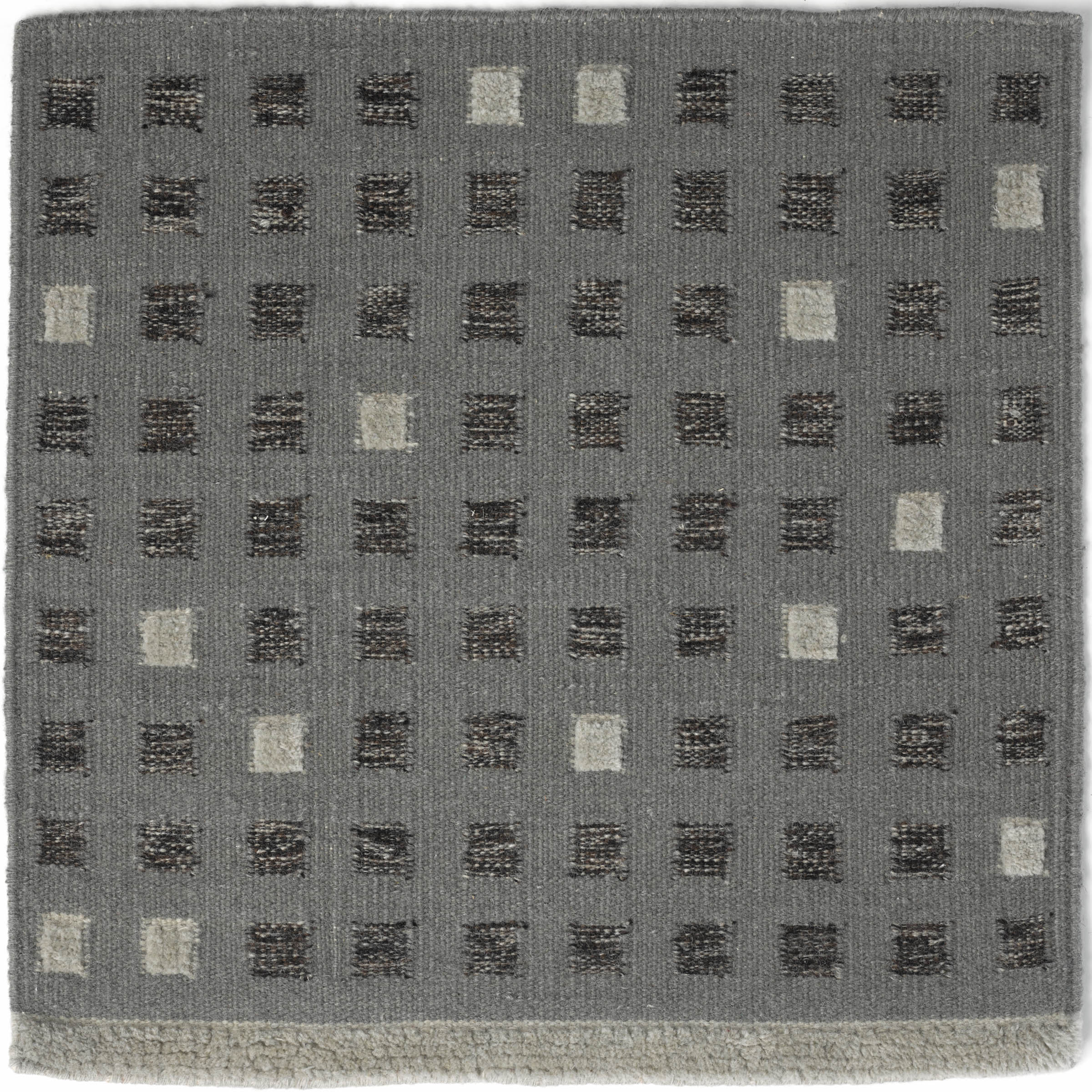 Troy-Slate, Custom Hand Knotted Rugs, Geometric Style
